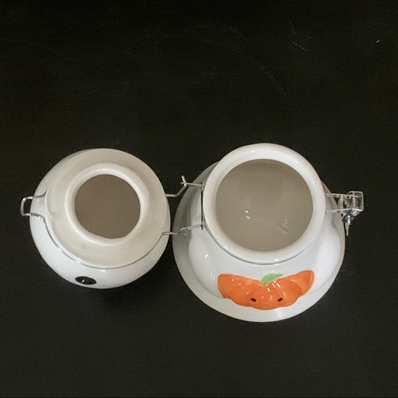 Full Moon Furnishings | Holiday | Halloween Ghost With Pumpkin Ceramic ...